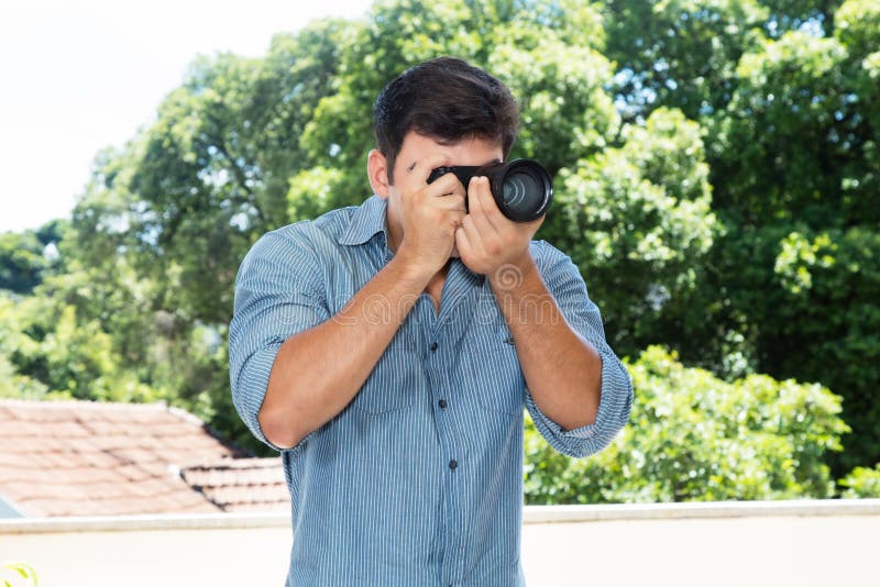 Paparazzi Taking Pictures with Digital Camera Stock Image - Image of ...