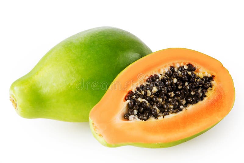 Papaya. Isolated stock image. Image of dessert, color - 12384801