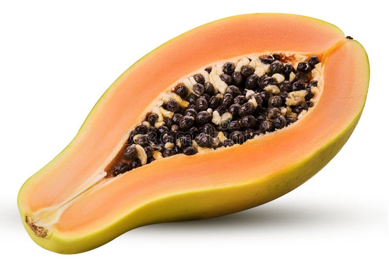 111 Fruta De La Papaya Cortada En Mitad Fotos de stock - Fotos libres ...