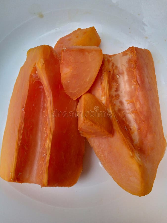 Papaya Fruit Looks Good Fresh Eaten in the Morning Stock Photo - Image ...