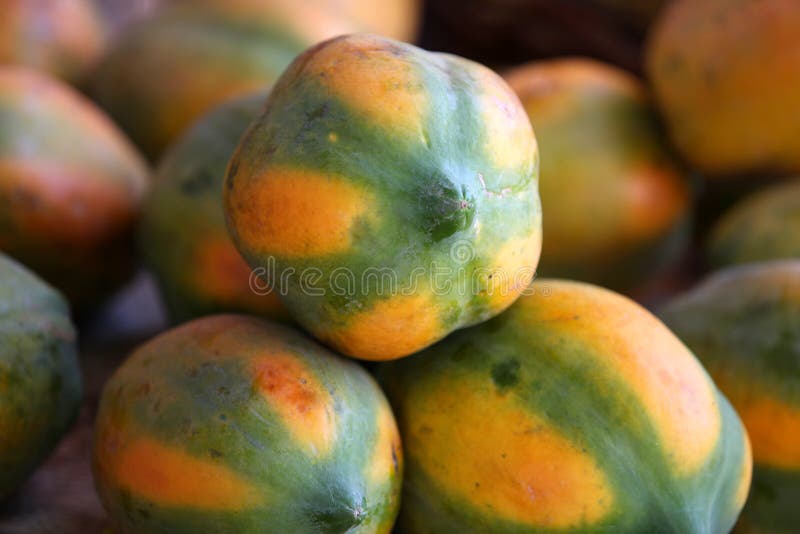 Papaya fruits stock photo. Image of health, ingredients - 27907912