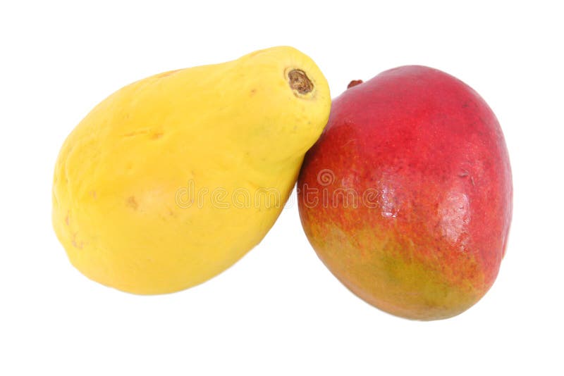 Papaya and mango stock image. Image of papaya, carbohydrate - 1599763