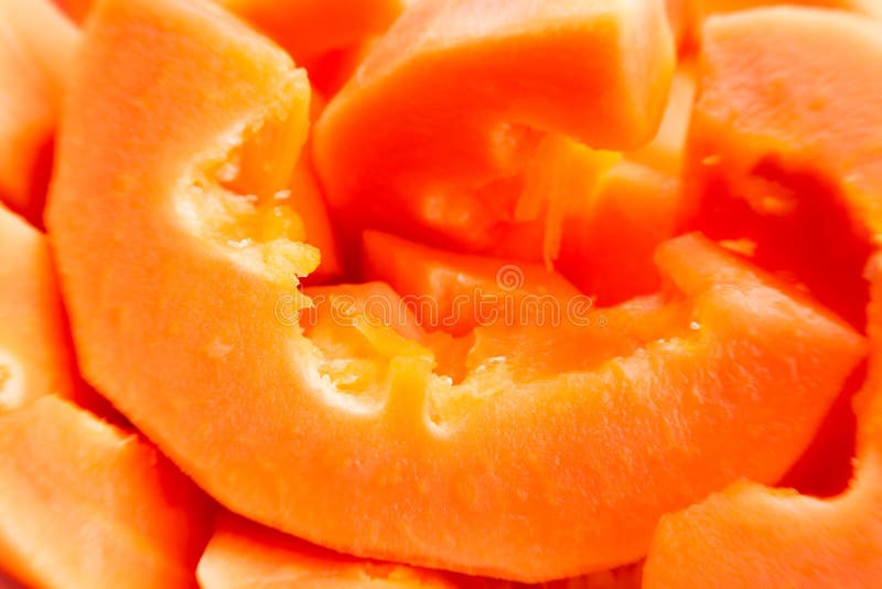 Papaya sliced macro stock photo. Image of group, juicy - 39144572