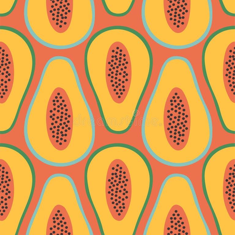 Papaya Design Background Stock Illustrations – 11,514 Papaya Design ...