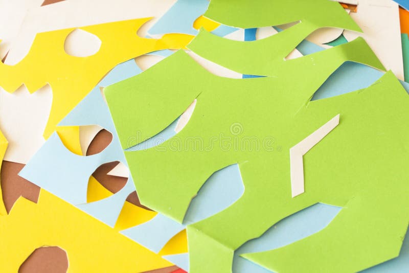 Papel colorido da colagem foto de stock. Imagem de formas - 102762466