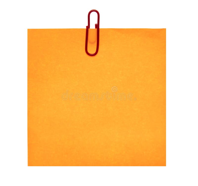 Papel Con Clips De Papel Sobre Fondo Blanco Foto de archivo - Imagen de ...