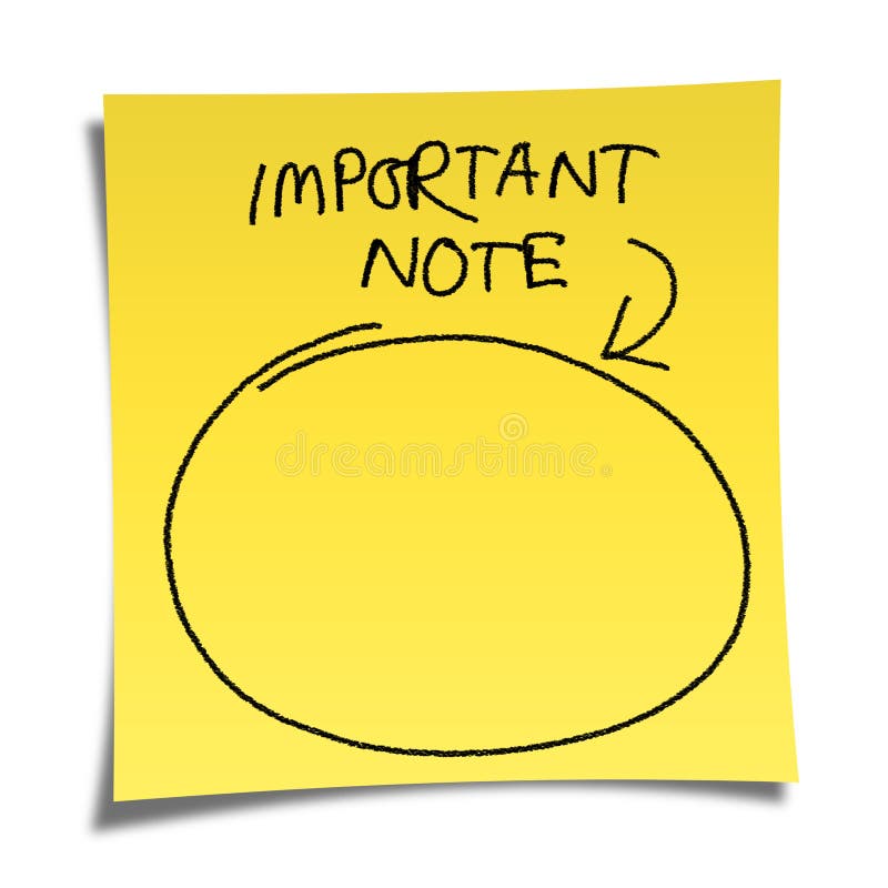 Conceito Linear Do ícone Da Nota Importante Linha Sinal Da Nota ...