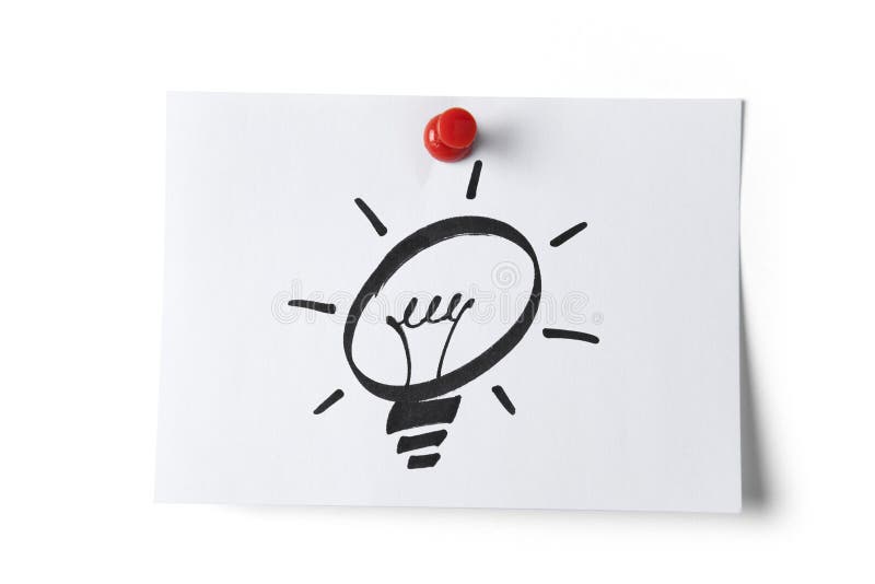 Papel de nota - idea foto de archivo. Imagen de documento - 44906398