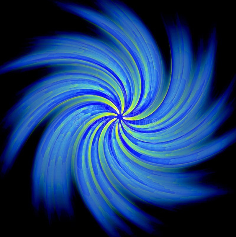 Papel De Parede Espiral Azul Esverdeado Ilustração Stock - Ilustração ...