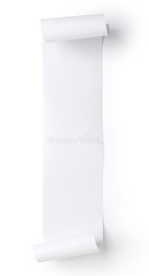 Papel de rollo en blanco foto de archivo. Imagen de desfile - 31721236