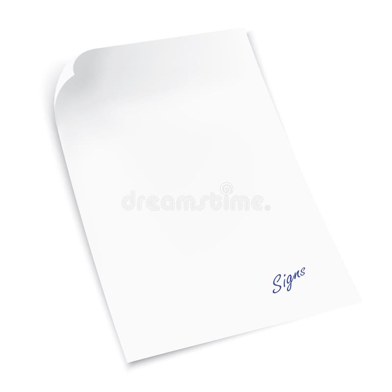 Papel e sinal ilustração do vetor. Ilustração de limpo - 36492339