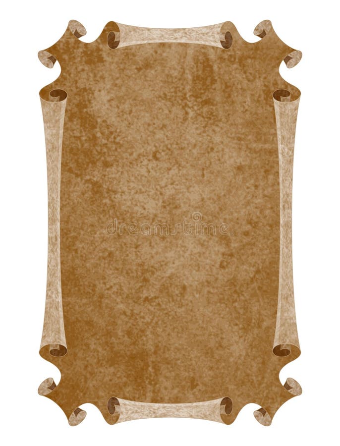 Papel medieval ilustración del vector. Ilustración de manuscrito - 6951475