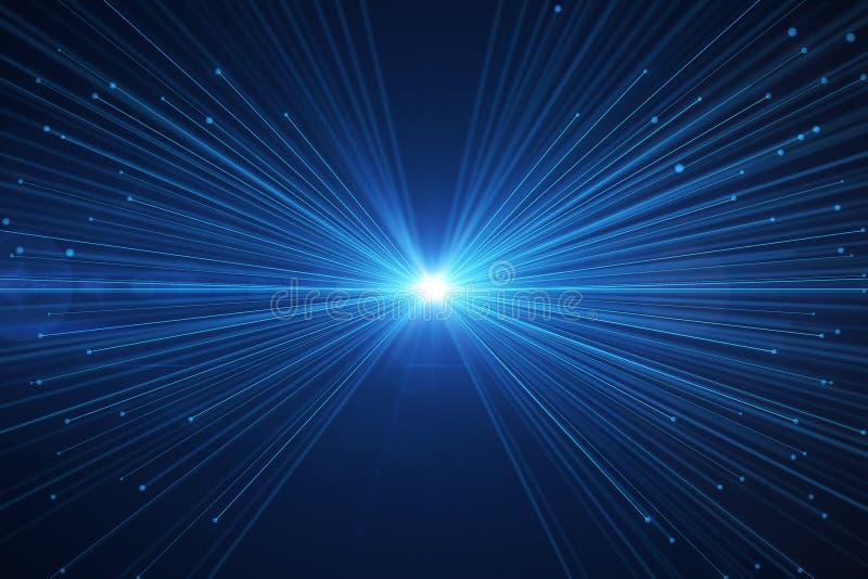 Papel Pintado Azul Abstracto Del Rayo Stock de ilustración ...