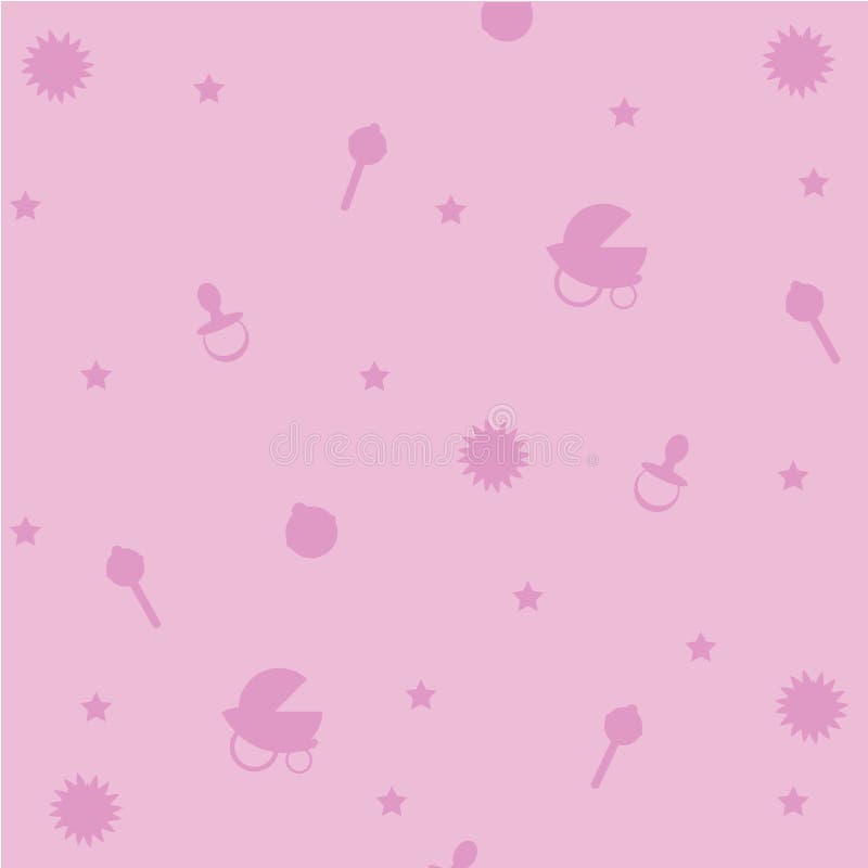 Papel Pintado Del Color De Rosa De Bebé Ilustración del Vector ...