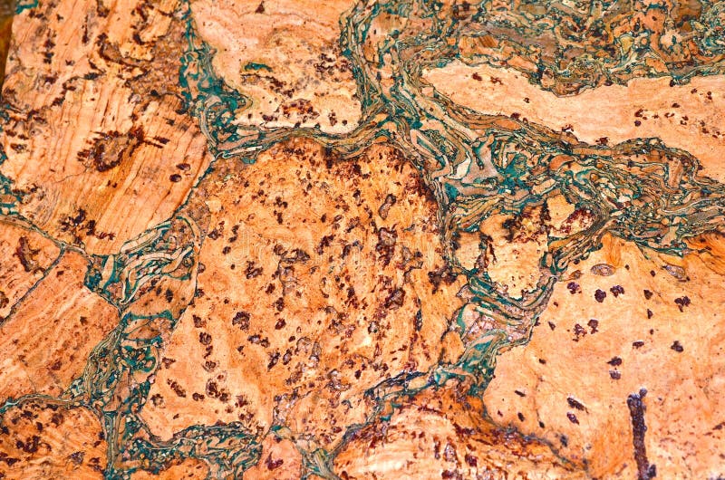 Papel Pintado Del Corcho Con Las Manchas Verdes Imagen de archivo ...