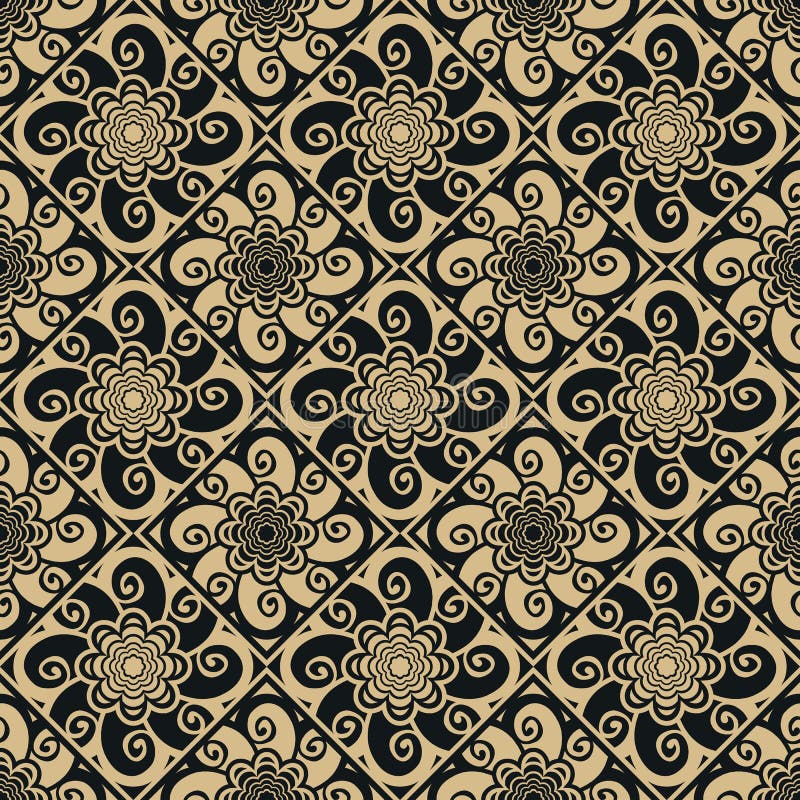 Papel pintado retro ilustración del vector. Ilustración de fondo - 15538609