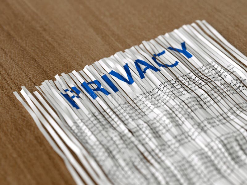 Papel Privado Shredded Remontado Imagem de Stock - Imagem de ciência ...