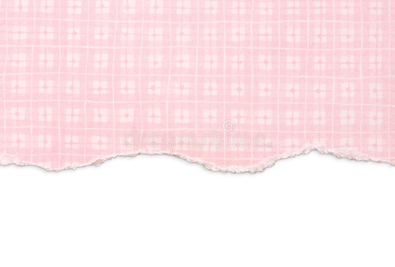 Papel Rasgado Rosa Com Teste Padrão Quadrado Imagem de Stock - Imagem ...
