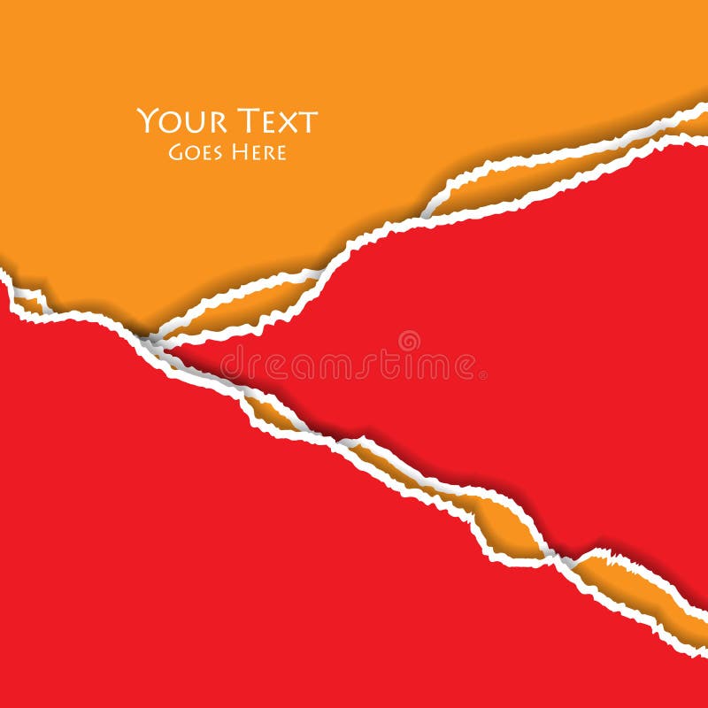 Papel rasgado vector ilustración del vector. Ilustración de ornamento ...