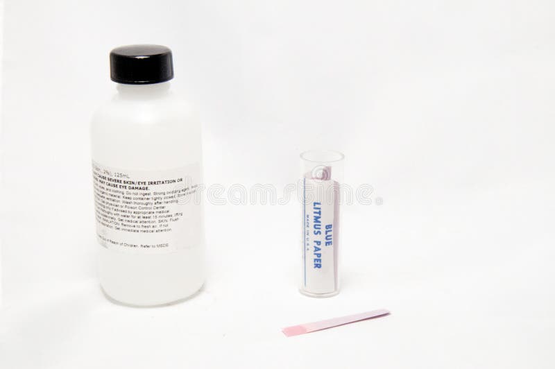 Papel Tornassol Azul Com ácido Imagem de Stock - Imagem de colorido ...