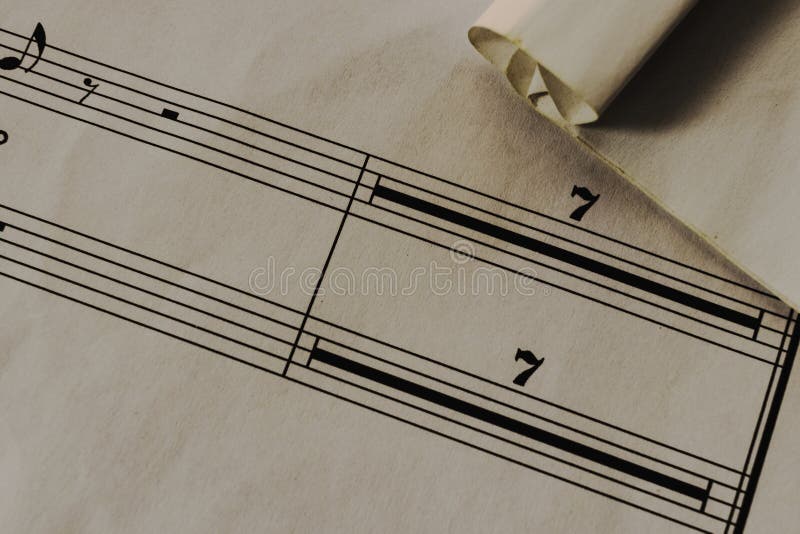 Papel Viejo, Partitura, Textura Imagen de archivo - Imagen de notas ...