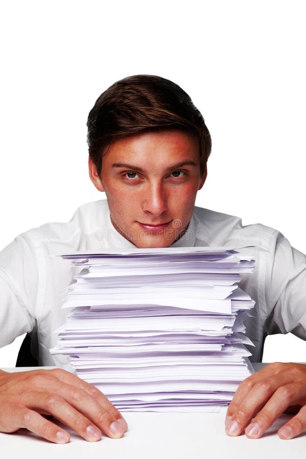 Papeleo imagen de archivo. Imagen de hombre, oficina - 23962845