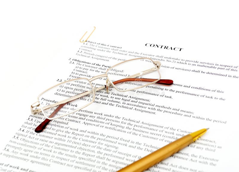 Contrato legal imagen de archivo. Imagen de negocios - 16453833