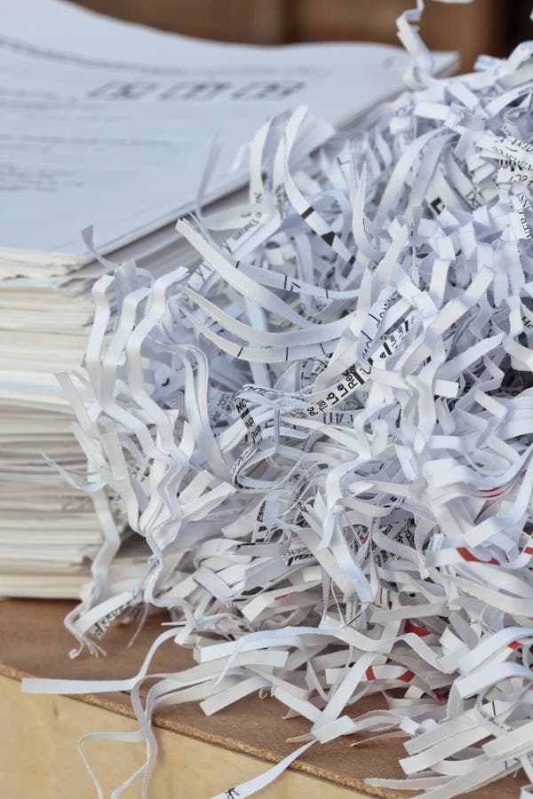 Paper recycling stock photo. Image of shred, shredded - 11580628