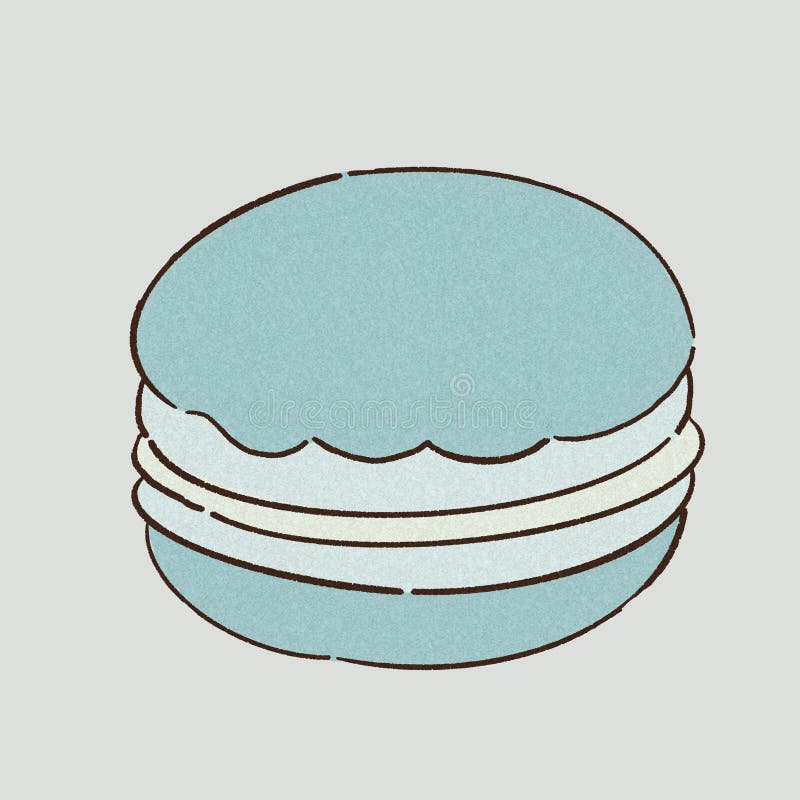 The Colorful of Macaroon (the Character with Hand-free Drawing) Stock ...
