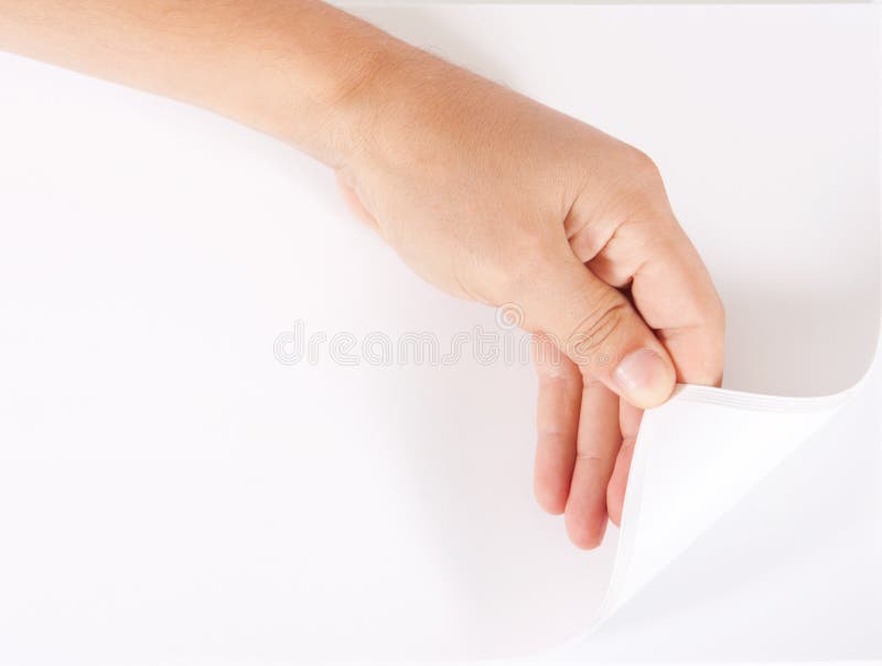 Paper stock image. Image of magazine, hand, finger, curl - 28189403