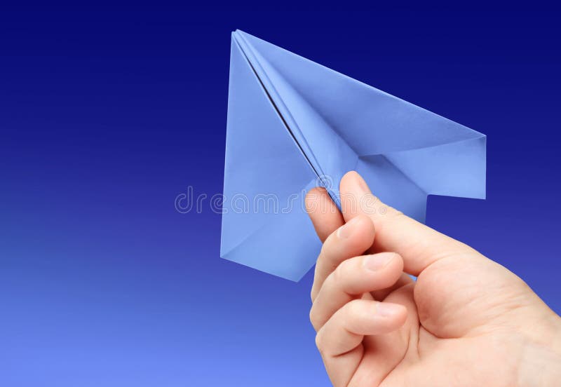 Paper airplane stock image. Image of childish, aircraft - 16698669