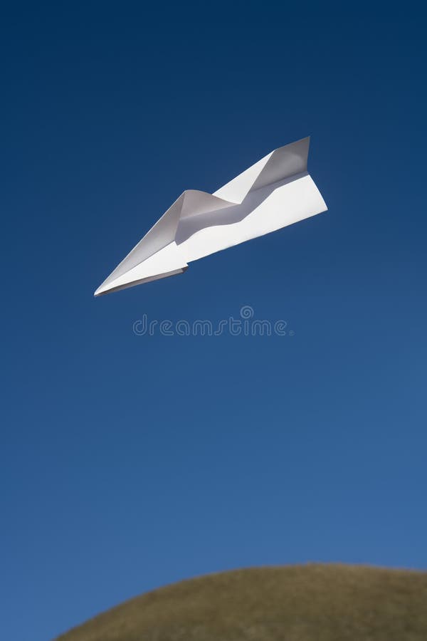 Paper Airplane stock photo. Image of people, travel, freedom - 27177590