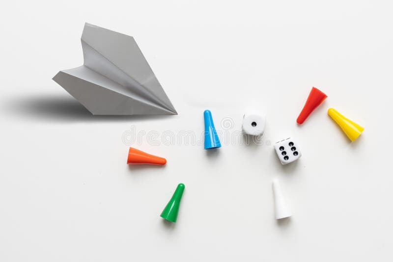 Paper Airplane on the Background of the Flag of Ukraine Stock Image ...