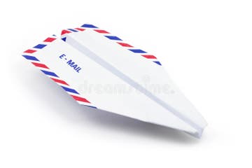 Paper Airplane Email Concept Stock Photo - Image of information, paper ...