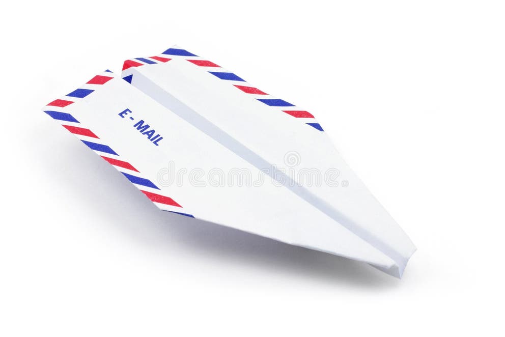 Paper Airplane Email Concept Stock Photo - Image of information, paper ...