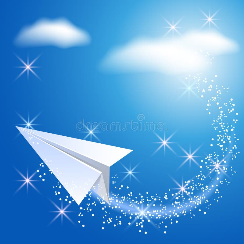 Sparkle Airplane Stock Illustrations – 490 Sparkle Airplane Stock ...