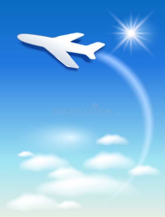 Paper airplane stock vector. Illustration of paper, pure - 50107631