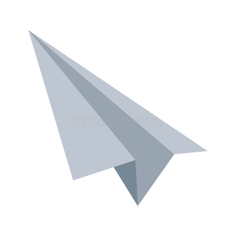 Paper airplane flying stock vector. Illustration of transportation ...