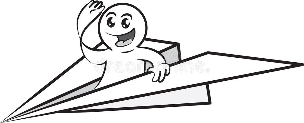 Person Paper Airplane Stock Illustrations – 1,571 Person Paper Airplane ...