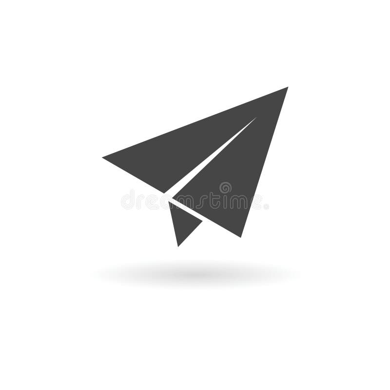 Airplane Icon with Pin Map Symbol Isolated on White Background Stock ...