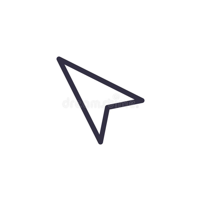 Paper Airplane, Send Message, Pin Location for Navigation, Arrow Cursor ...