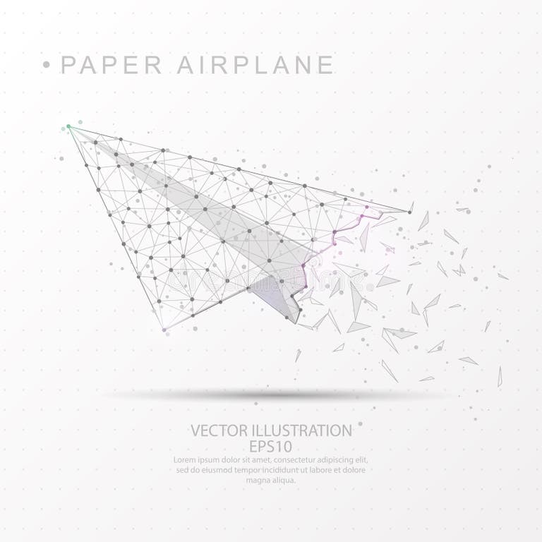 Paper Airplane Shape Point Stock Illustrations – 237 Paper Airplane ...
