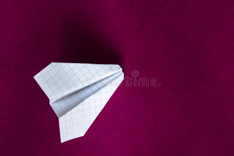 Paper Airplane-a Symbol of Easy but Short-lived Flight Stock Image ...