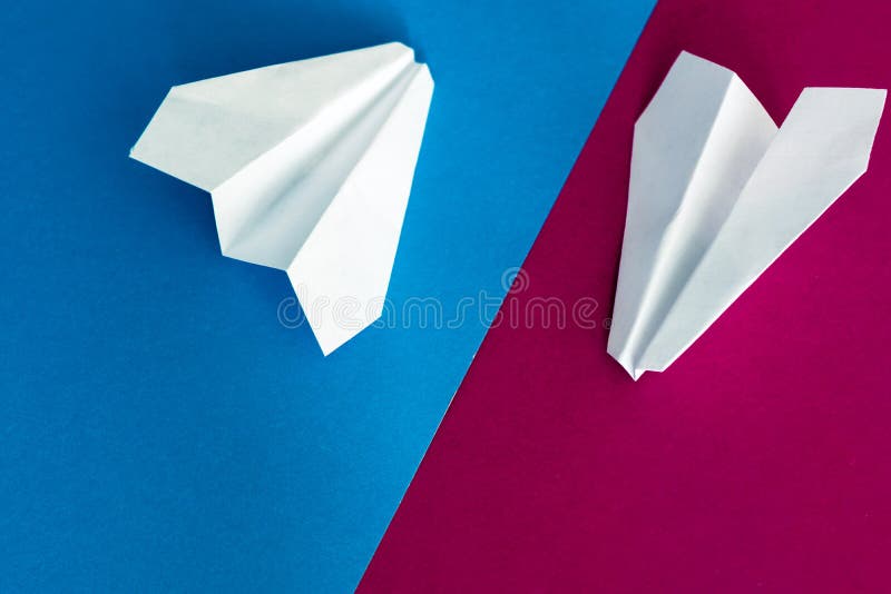 Paper Airplane-a Symbol of Easy but Short-lived Flight Stock Photo ...
