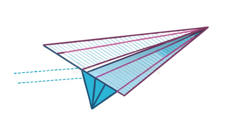 Paper Airplane Trajectory Flight Path, Vector Design Generative AI ...