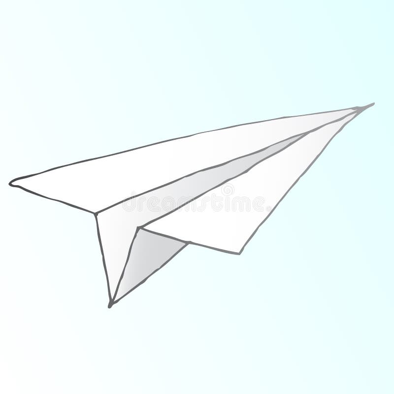 Paper airplane vector stock vector. Illustration of game - 6467537