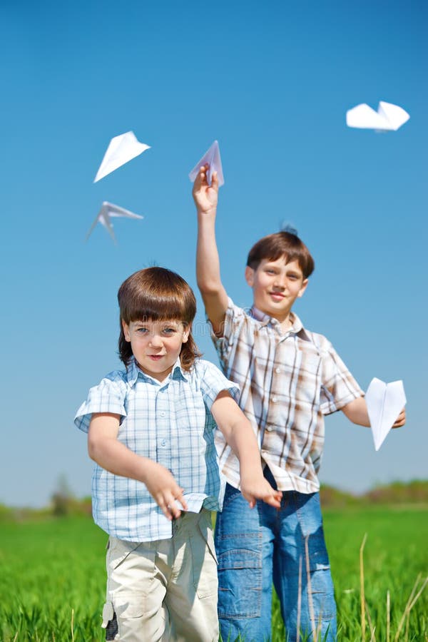 113 Kids Paper Airplanes Stock Photos - Free & Royalty-Free Stock ...