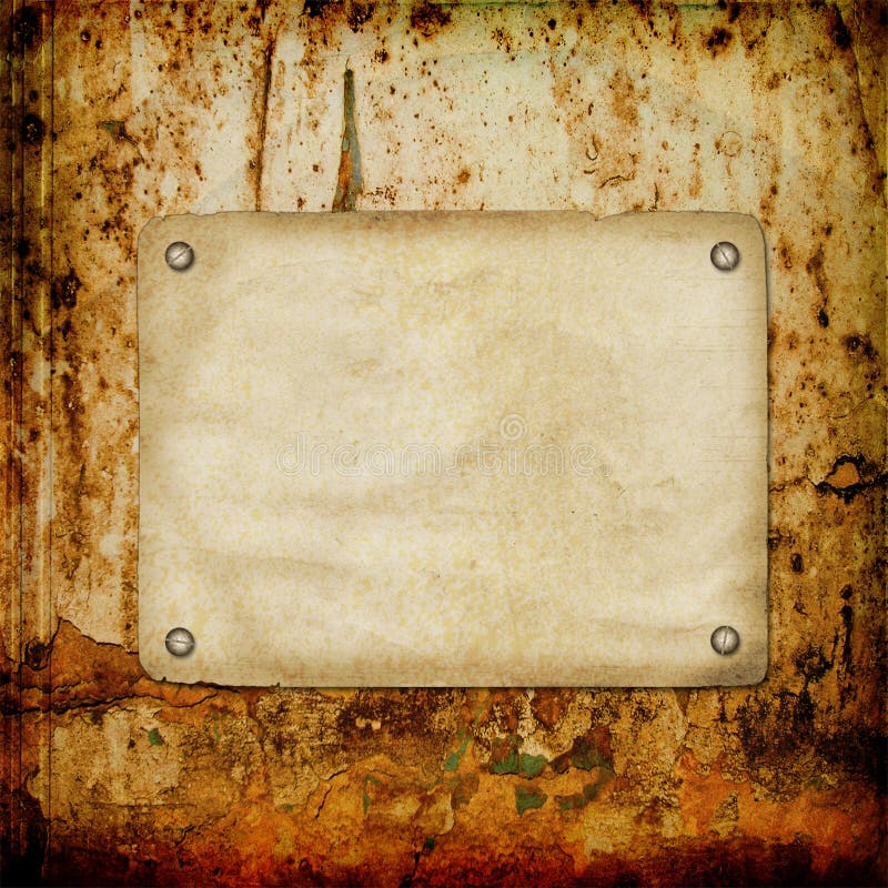 Paper for announcement stock illustration. Illustration of dereliction ...