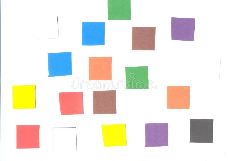 Paper Application Cut from Colored with Scissors Stock Illustration ...