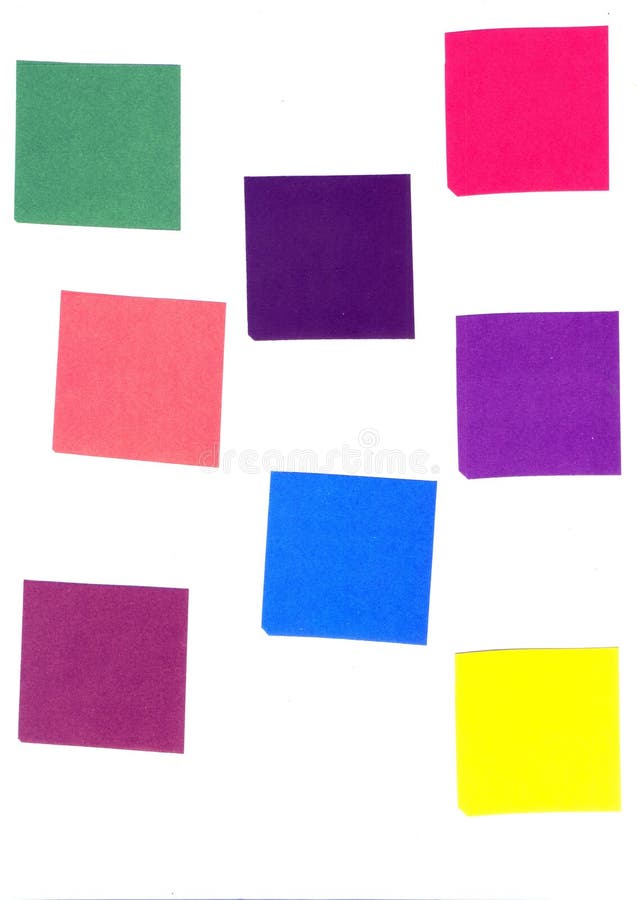 Paper Application Cut from Colored with Scissors Stock Illustration ...